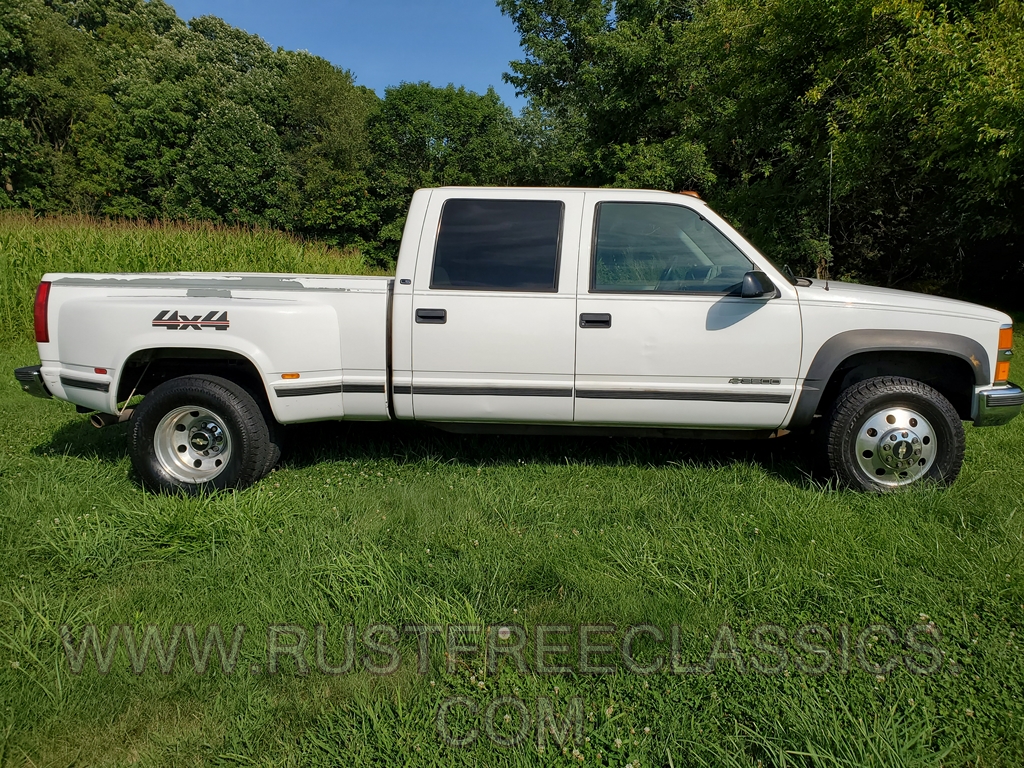 Chevy 1999 99 Chevrolet Crew cab Dually Rare Short Bed Silverado 1 ton ...